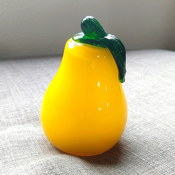 Art | Handmade Glass Fruit Pear Maximalist Decor Vintage | Poshmark